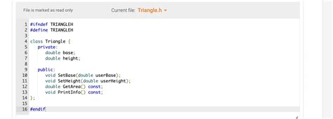 Solved 921 Lab Triangle Area Comparison Classes Given