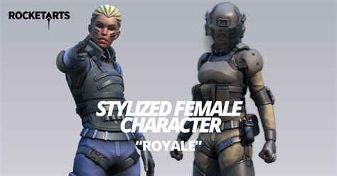 Stylized Modular Character Female Soldier 3d Characters Unity Asset Store