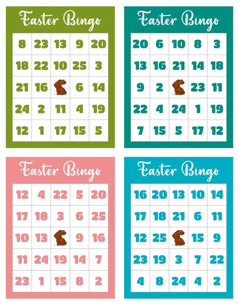 Printable Easter Bingo Printable Free Templates