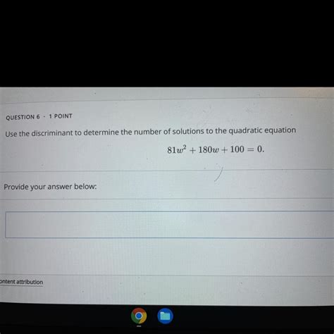 Use The Discriminant To Determine The Number Of Solutions To The