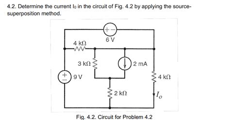 Solved Determine The Current Lo In The Circuit Of Fig Chegg