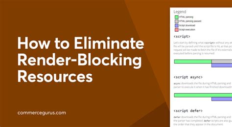 how to eliminate render blocking resources commercegurus