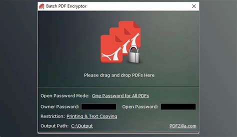 PDFZilla Batch PDF Encryptor Download Latest FileCR