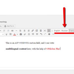 Extend Multilingual WordPress Features With WPGlobus Plus