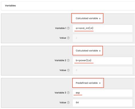Variable Numeric Question Type Knowledge Base
