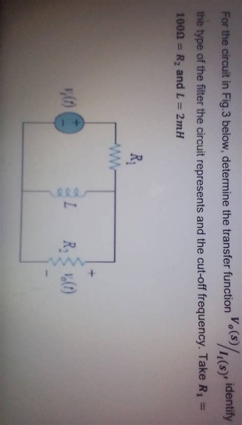 Solved For The Circuit In Fig Below Determine The Chegg