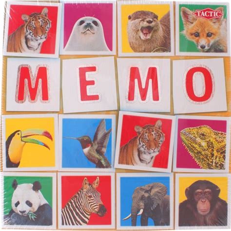Tactic Memory Spel Wildlife Memo Delig Games Bol