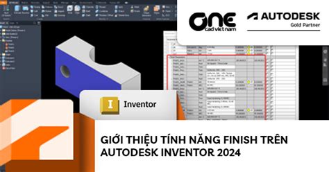 Giới Thiệu Tính Năng Finish Trên Autodesk Inventor 2024 Onecadvn