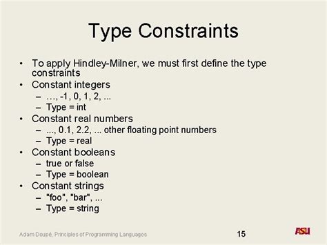 HindleyMilner Type Inference CSE 340 Principles of Programming