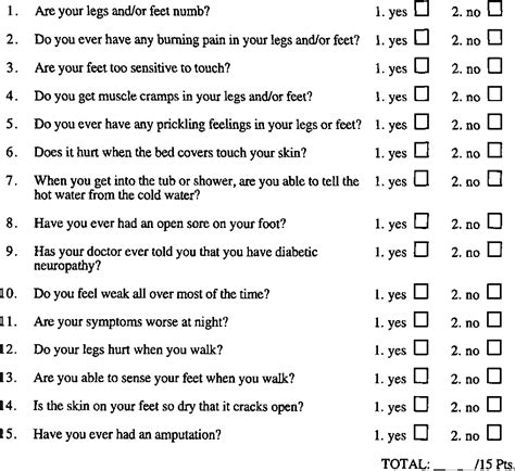 Michigan Neuropathy Screening Instrument Questionnaire Semantic Scholar