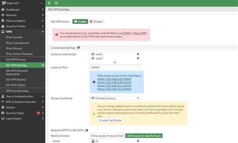How To Disable Ssl Vpn On Secondary Wan Ip Only Pupuweb