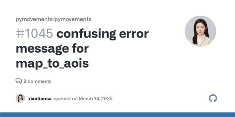Confusing Error Message For Maptoaois · Issue 1045 · Aeye Labpymovements · Github