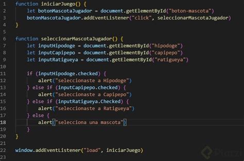 Que Esta Mal Con Mi Codigo No Me Sale El Alert De Ratigueya Function IniciarJuego Let