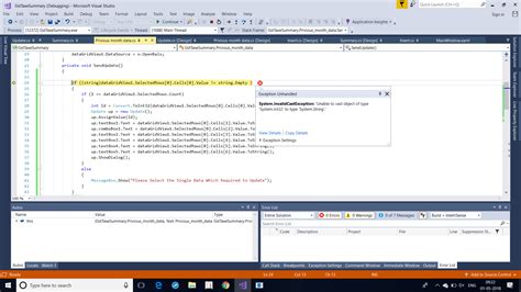 C How Avoid Error When Get Null From Datagraidview Stack Overflow