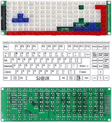 Sjjx Development Keyboard Encoder Board Game Controller Diy Led Keyboard Development Board Sjjx Development Keyboard Encoder Board Game Controller Diy Led Keyboard Development Board