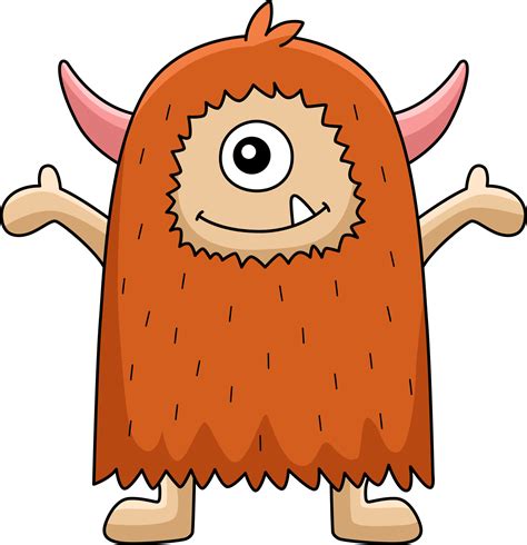 Cute Monster Cartoon Colored Clipart Illustration 11415718 Vector Art