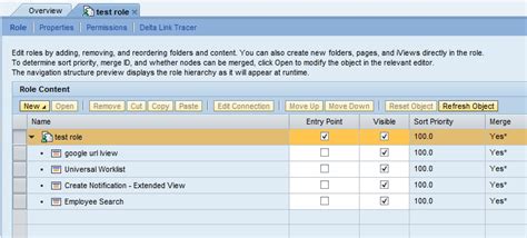 Top Level Navigation Rolesworksetpageiview In Sap Ep Portal