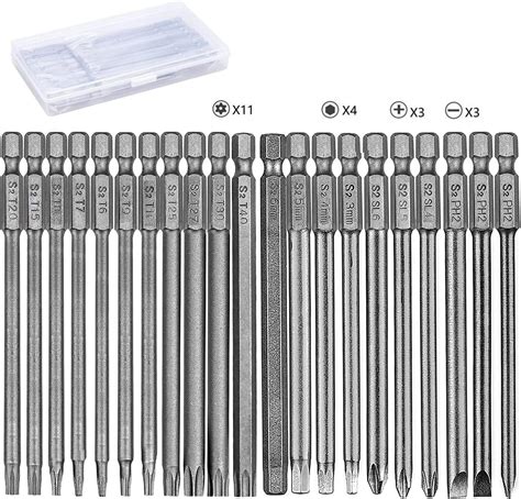 Treki 21pcs Embouts De Tournevis Magnetique 100mm Embout De Vissage