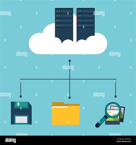 data center cloud floppy folder search picture stock vector image and art