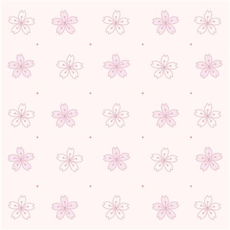 사쿠라 벚꽃 패턴 배경 프리미엄 벡터