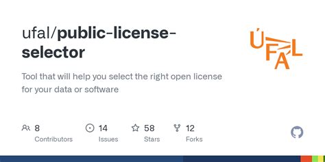 GitHub Ufal Public License Selector Tool That Will Help You Select The Right Open License For