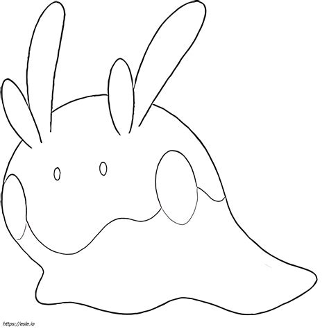 Goomy Pokémon Coloring Page