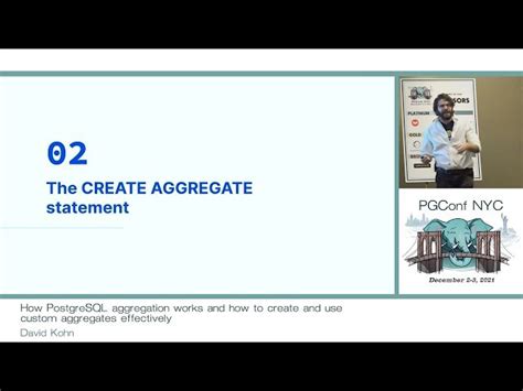 Free Video How Postgresql Aggregates Work And How To Create And Use