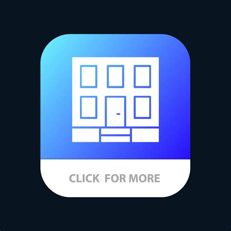 Building Home House Construction Mobile App Button Android And Ios Glyph Version 19180169 Vector