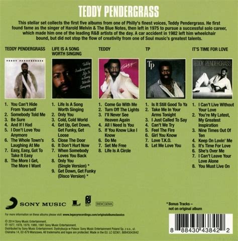 Teddy Pendergrass Original Album Classics 5 Cds Jpcde