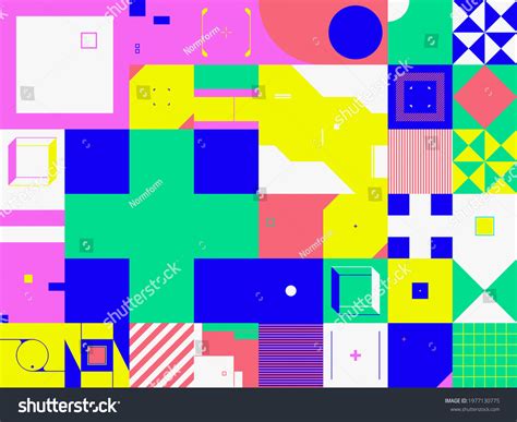 Geometric Abstract Vector Simple Elements Made Stock Vector Royalty Free 1977130775 Shutterstock