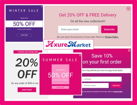 popup axure widget library by axure market