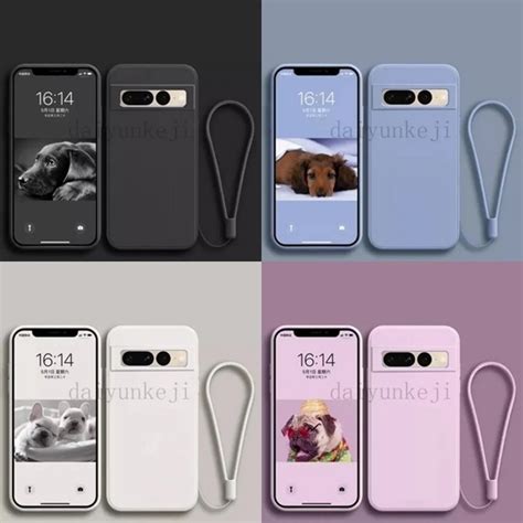 Jual Case Untuk Google Pixel Pro Casing Tali Silicone Candy Square Liquid Bludru Softcase