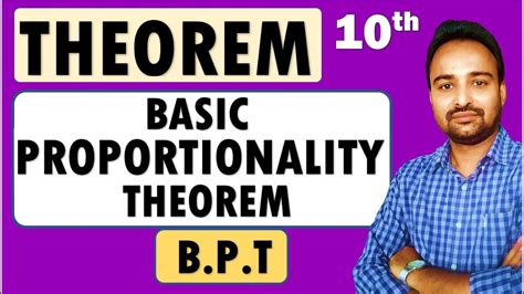 Class 10 Basic Proportionality Theorem B P T YouTube