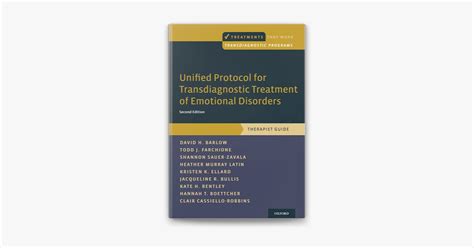 ‎unified Protocol For Transdiagnostic Treatment Of Emotional Disorders