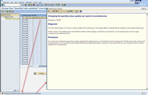 customizing of material type and mm inconsistency sap community