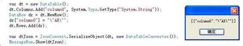 Datatable转json时，双引号怎么处理 Code Bye