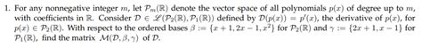 Solved For Any Nonnegative Integer M Let Pm R Denote Chegg