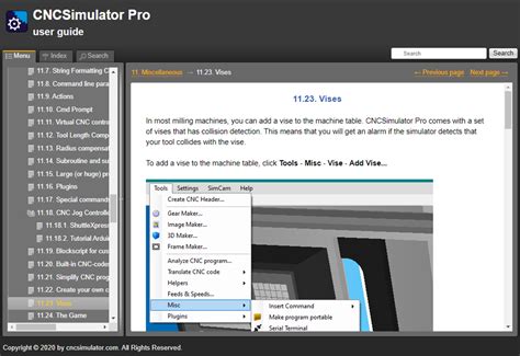 Online Help Update CNC Simulator Blog