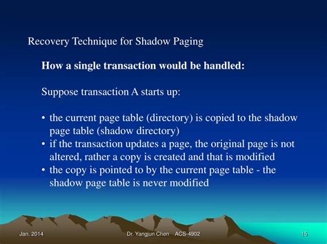 Ppt Database Recovery Techniques Ch 21 3 Rd Ed Ch 19 4 Th And