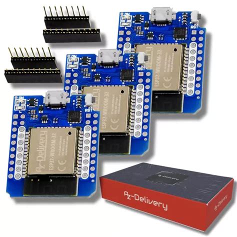 Azdelivery 3 X Esp32 D1 Mini Nodemcu Wifi Modul Esp 32 Bluetooth
