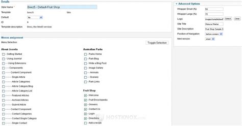 Hostknox Joomla Templates Tutorial