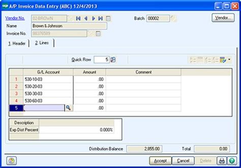 Sage 100 Erp Consultant Tip How To Setup Ap Expense Distribution Tables