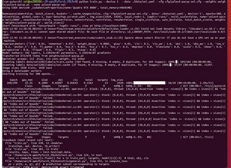 Cuda Error Device Side Assert Triggered · Issue 181 · Wongkinyiu