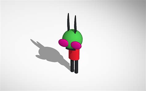 3d Design Invader Zim Tinkercad