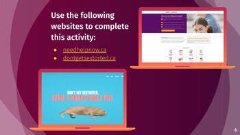 Sextortion Scavenger Hunt Healthy Relationships Interactive Notebook