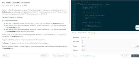 Day 87 Of 100 Days Coding Challenge Find The Losers Of The Circular