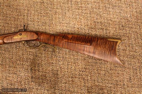 Custom 32 Caliber Percussion Muzzleloader Half Stock Engraved Beautiful Curly Maple