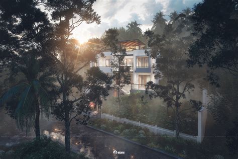 Shamiya3d Official Website Modern Villa Architectural 3d Visualization Project