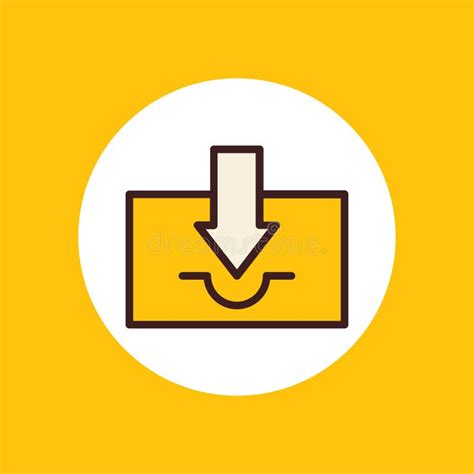 Inbox Vector Icon Sign Symbol Stock Vector Illustration Of Icon Design 125606873