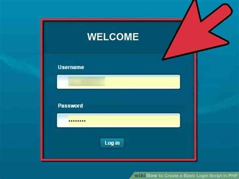 cómo crear un basic script de inicio de sesión en php